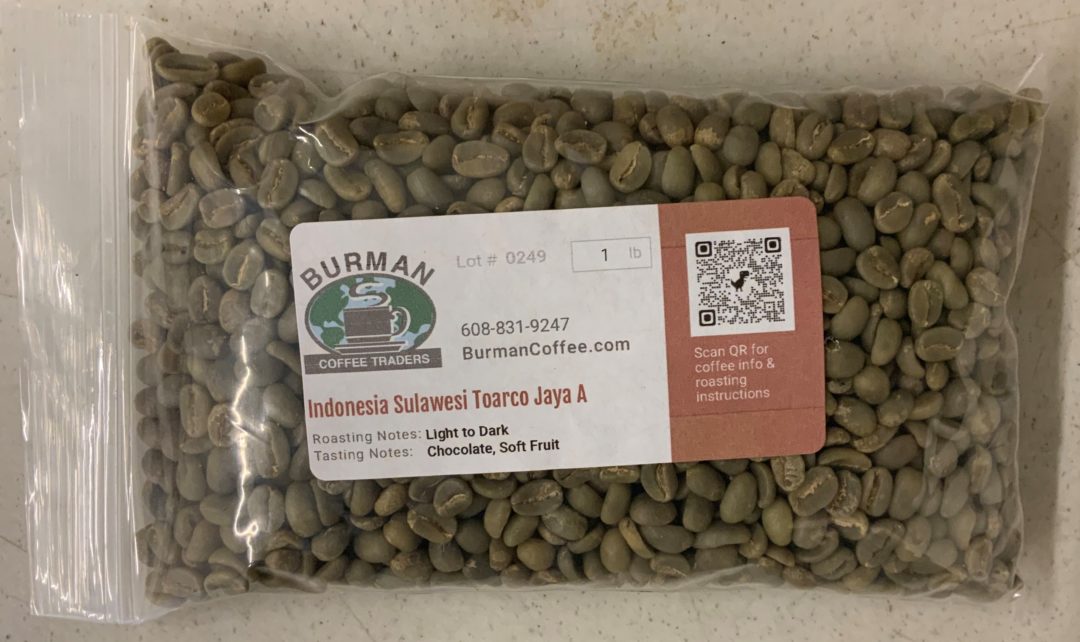 Indonesian Sulawesi Toarco Jaya A Fully Washed | Burman Coffee