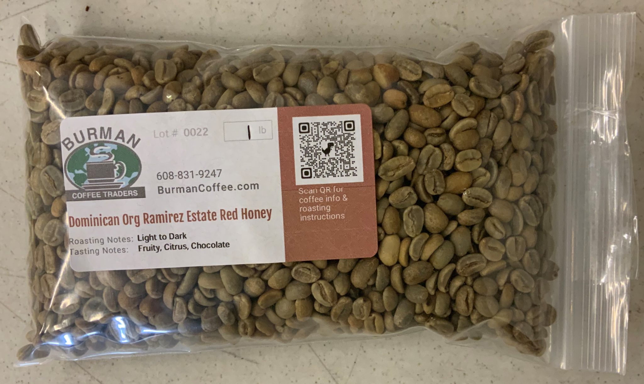Dominican Org Ramirez Estate - Red Honey | Burman Coffee