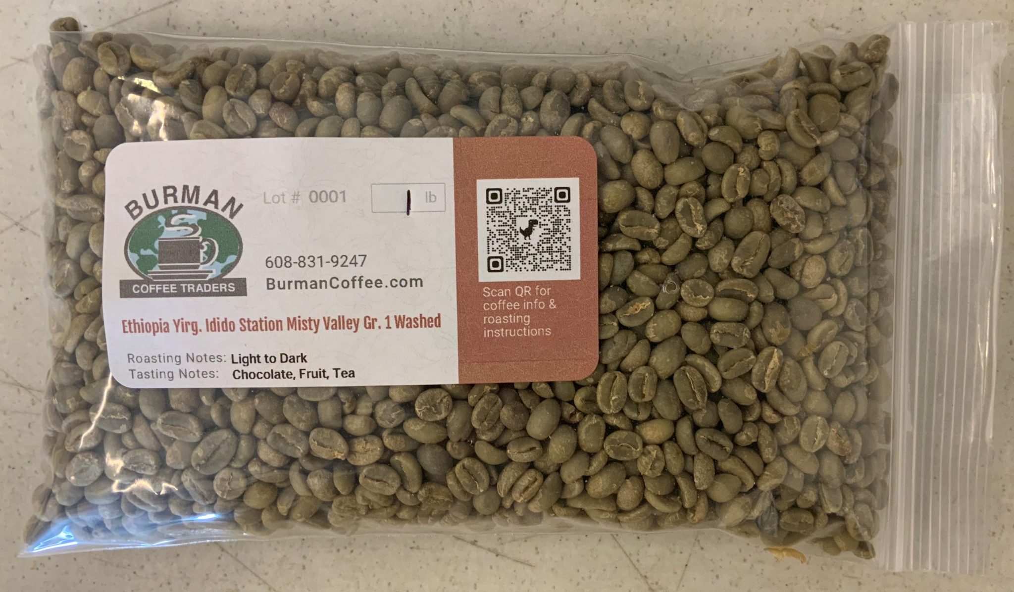 Ethiopian Yirgacheffe Washed - Idido (Misty Valley) Station - Gr. 1 ...