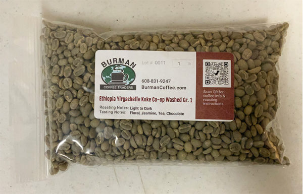 Ethiopian Yirgacheffe Washed - Koke Coop - Gr. 1 | Burman Coffee